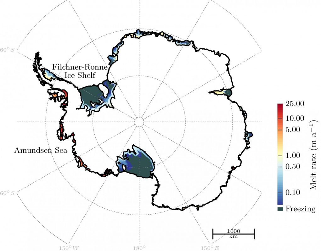 Ronne Ice Shelf Map
