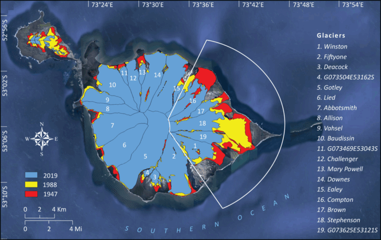 Cryospheric Sciences | Heard Island Glaciers Are Shrinking Faster Than ...