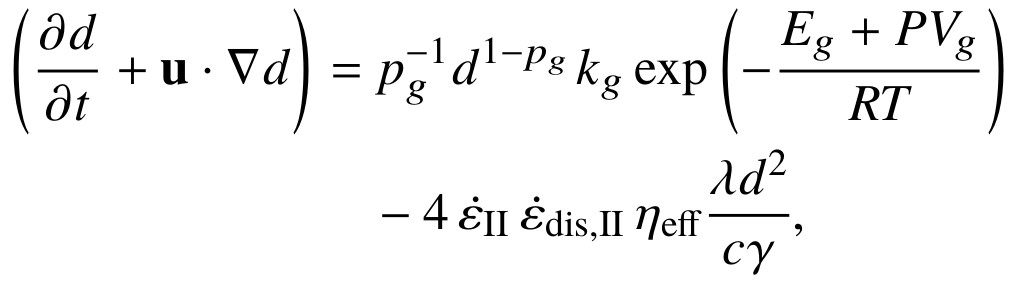 Geodynamics | On the influence of grain size in numerical modelling
