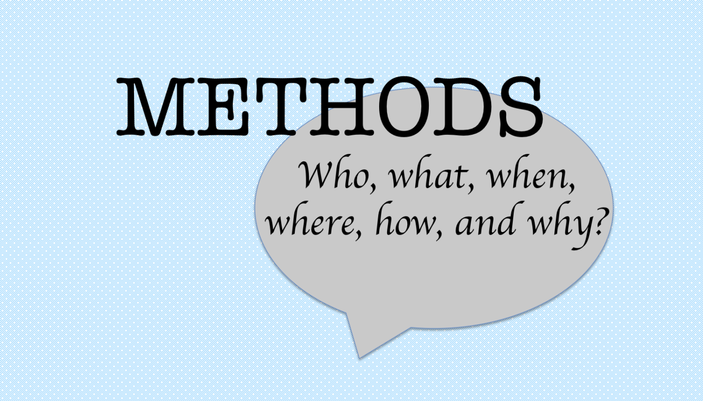 Geodynamics Writing The Methods Section