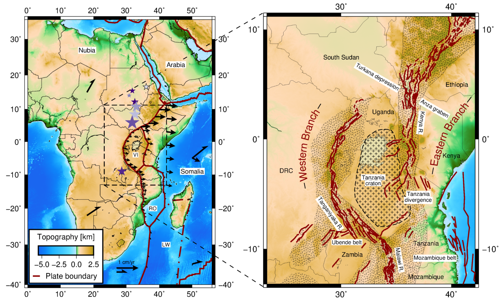 Geodynamics | What controls Victoria microplate rotation in the East ...