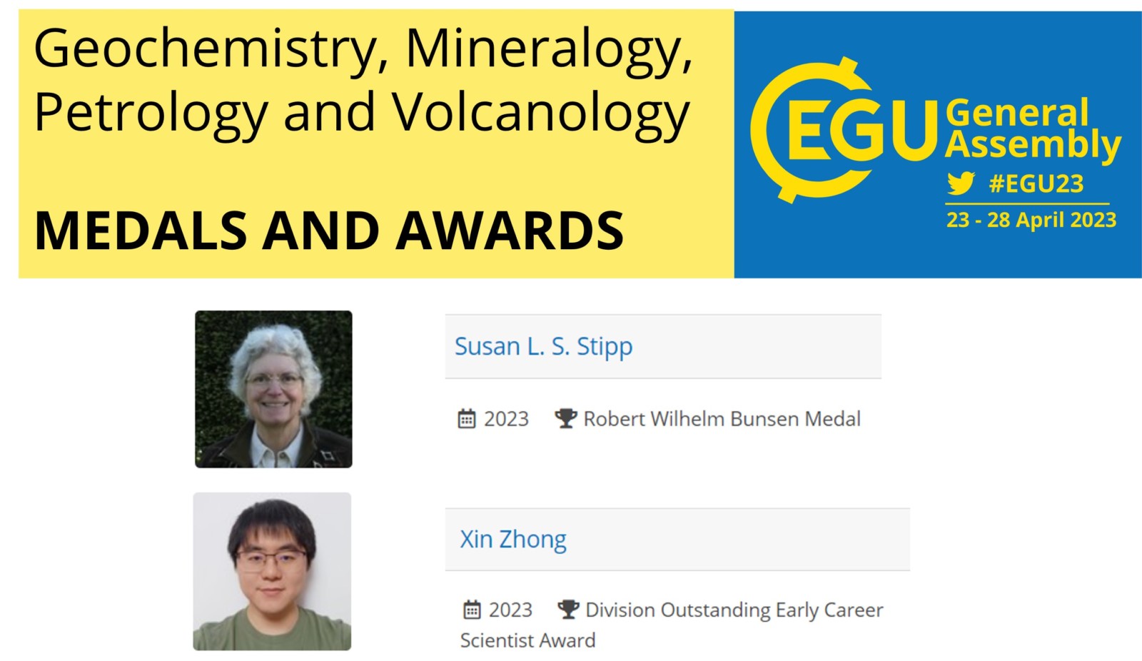 Geochemistry, Mineralogy, Petrology & Volcanology | EGU-GMPV Division Medal and Award