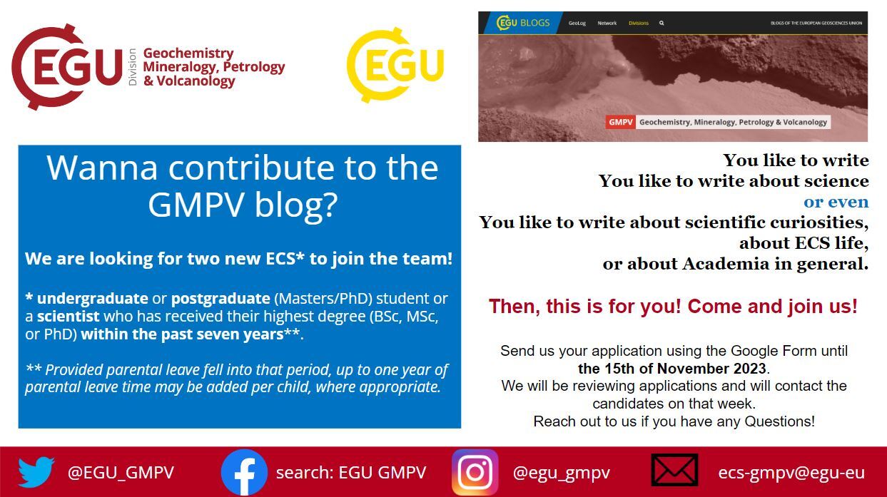 Geochemistry, Mineralogy, Petrology & Volcanology | Call for new blog editors!