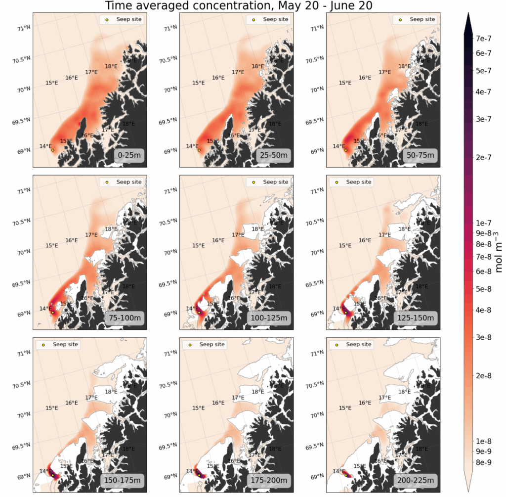 Ocean Sciences | A model to trace methane from the seafloor to the ...
