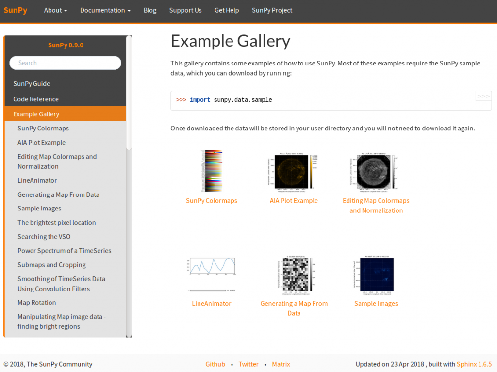 Solar-Terrestrial Sciences | SunPy: a Python solar data analysis ...
