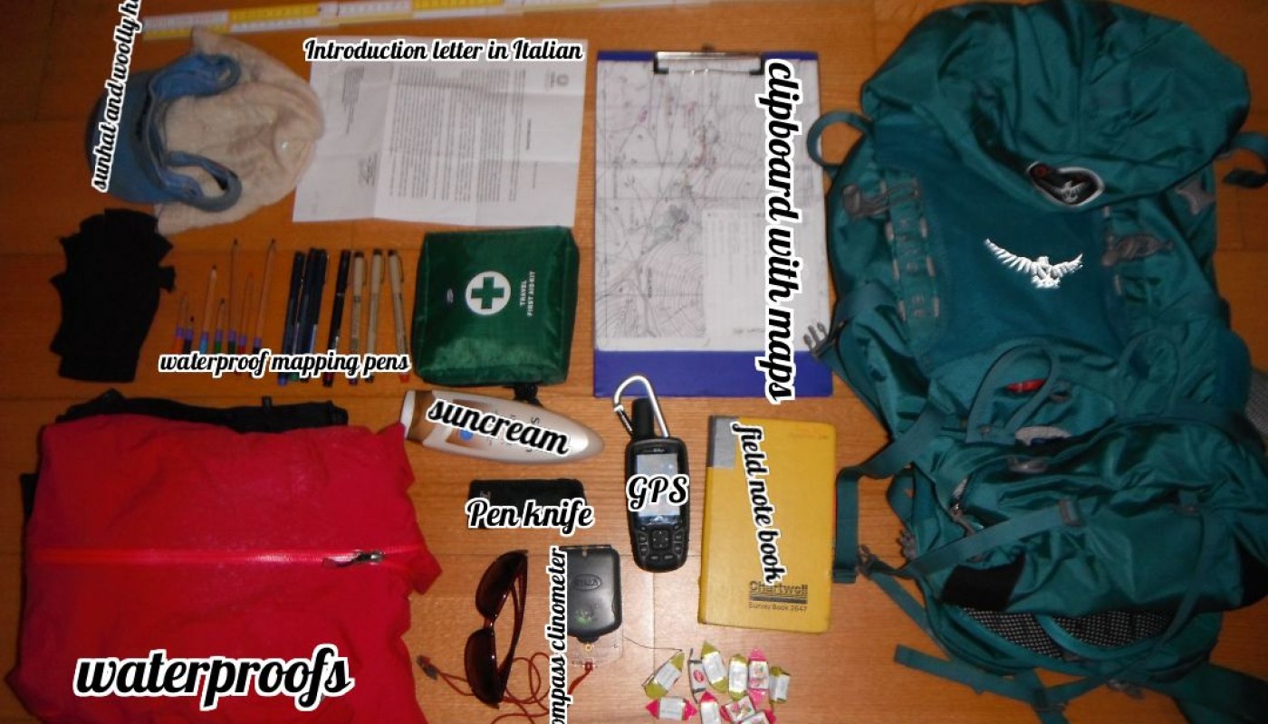 GeoLog | What is in your field rucksack? Take a peek in Zoe Mildon’s bag