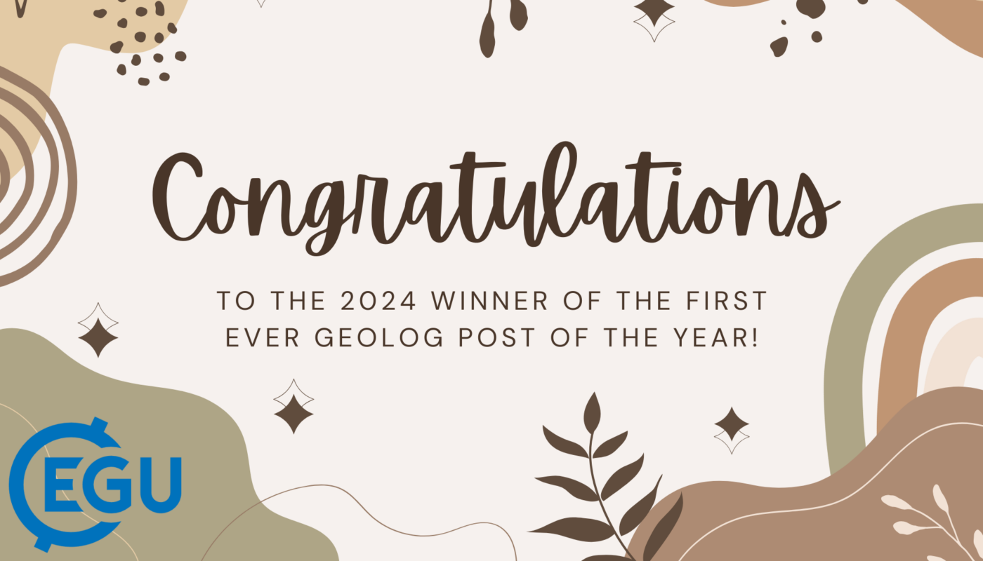GeoLog | Congratulations to the 2024 winner of the first ever Geolog ...